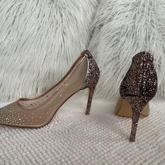 Shoes | New Sparkly Sheer Pumps With Rhinestones | Poshmark